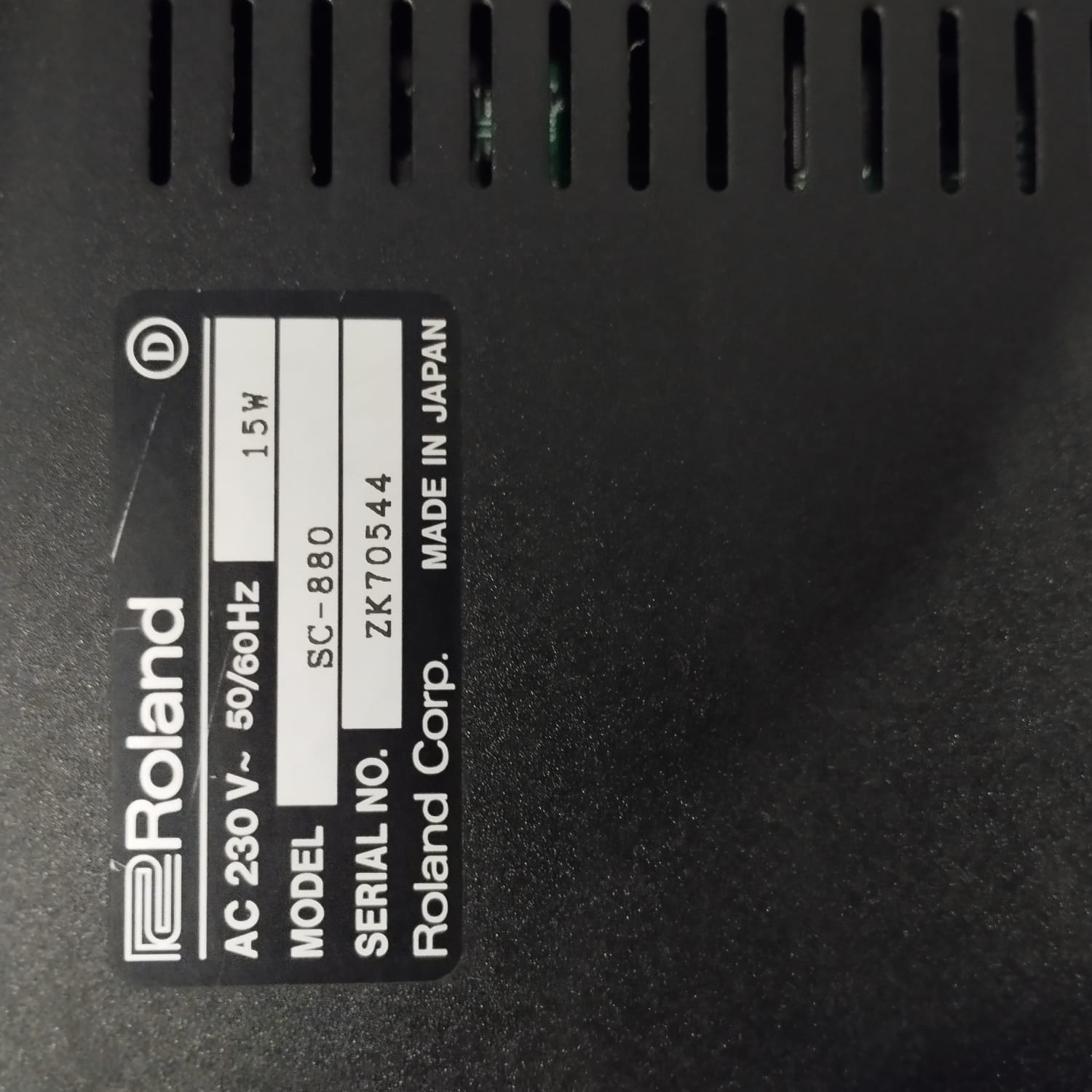 SC-880 - Roland SC-880 - Audiofanzine