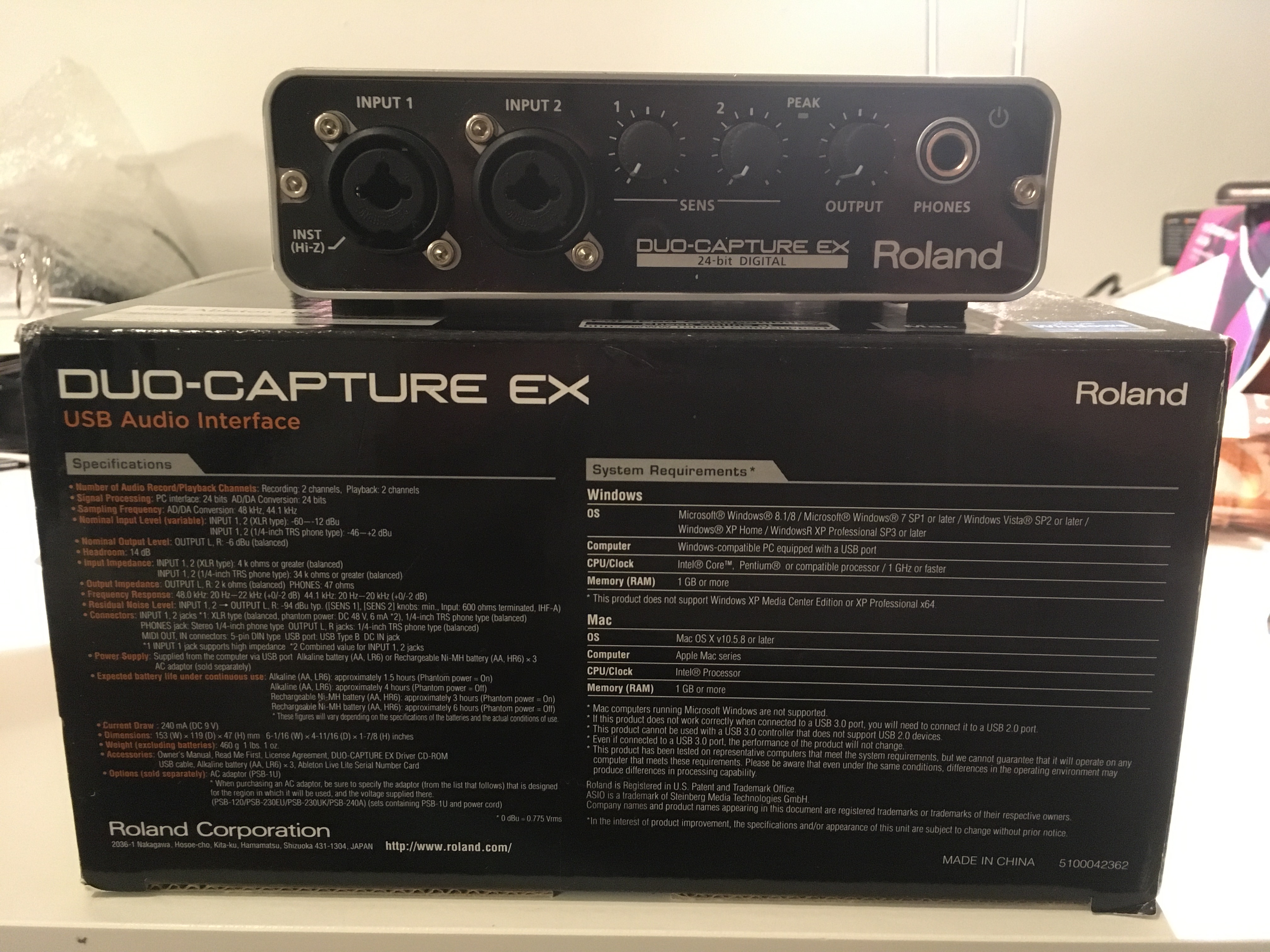 UA-22 Duo-Capture EX - Roland UA-22 Duo-Capture EX - Audiofanzine
