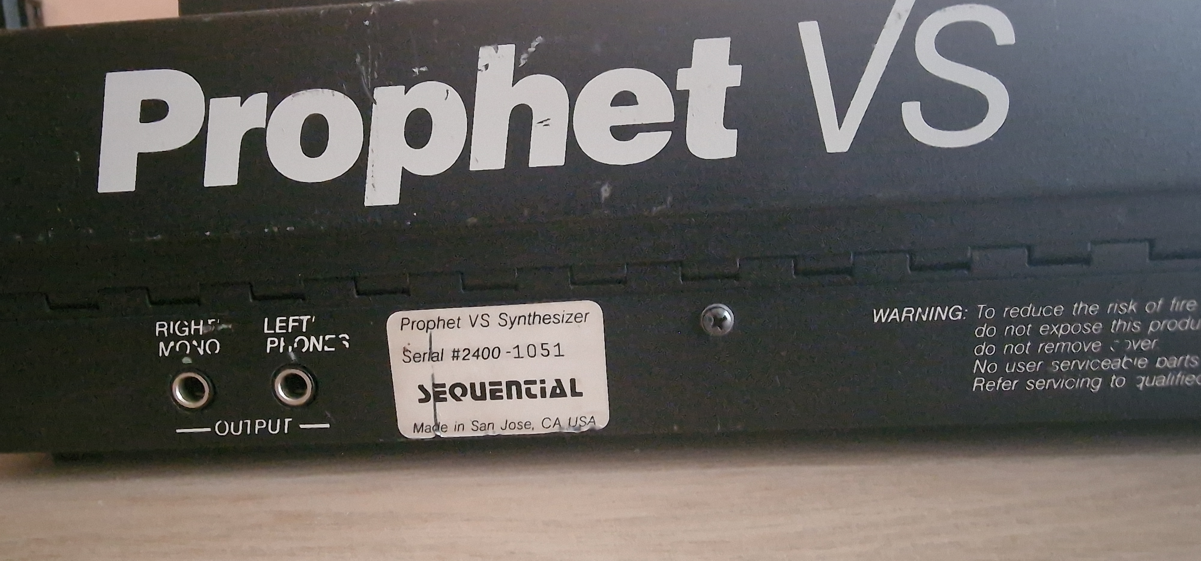 Prophet VS - Sequential Circuits Prophet VS - Audiofanzine