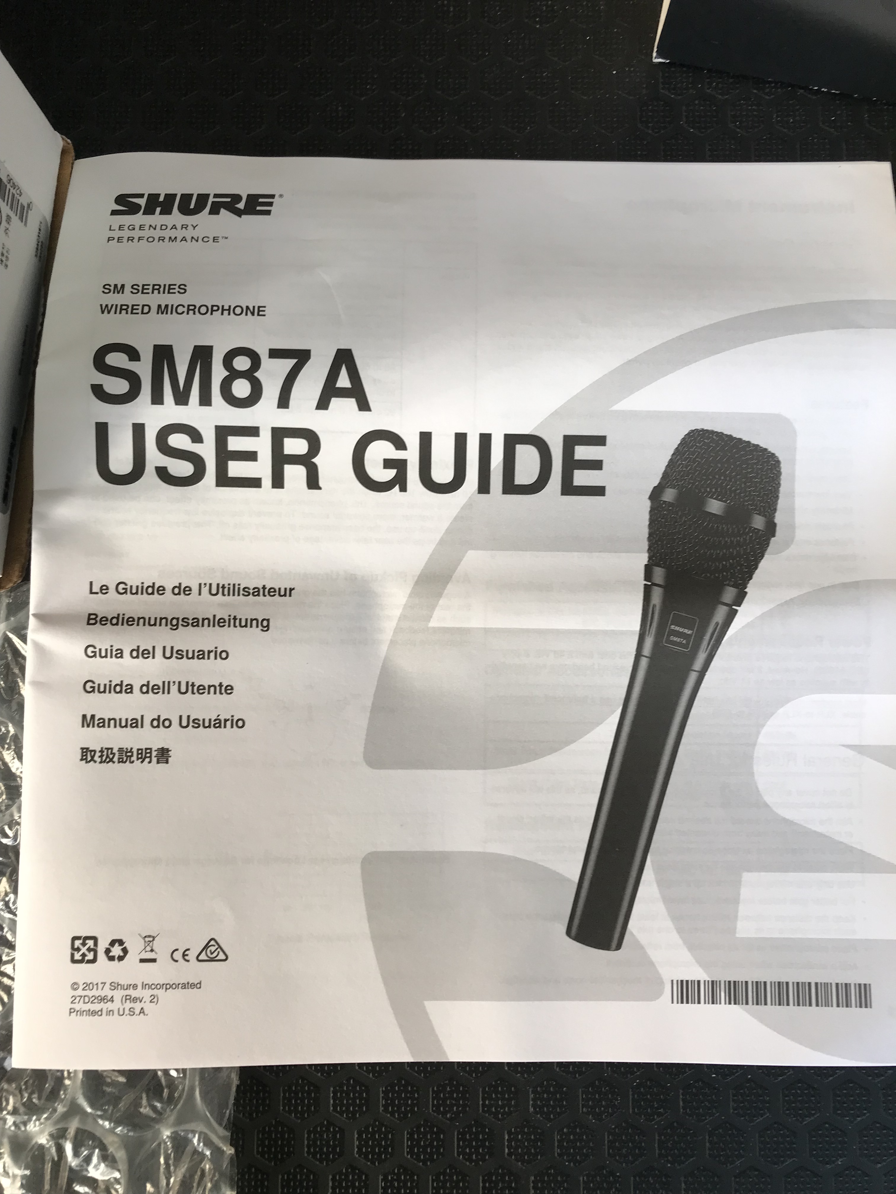 SM87A - Shure SM87A - Audiofanzine