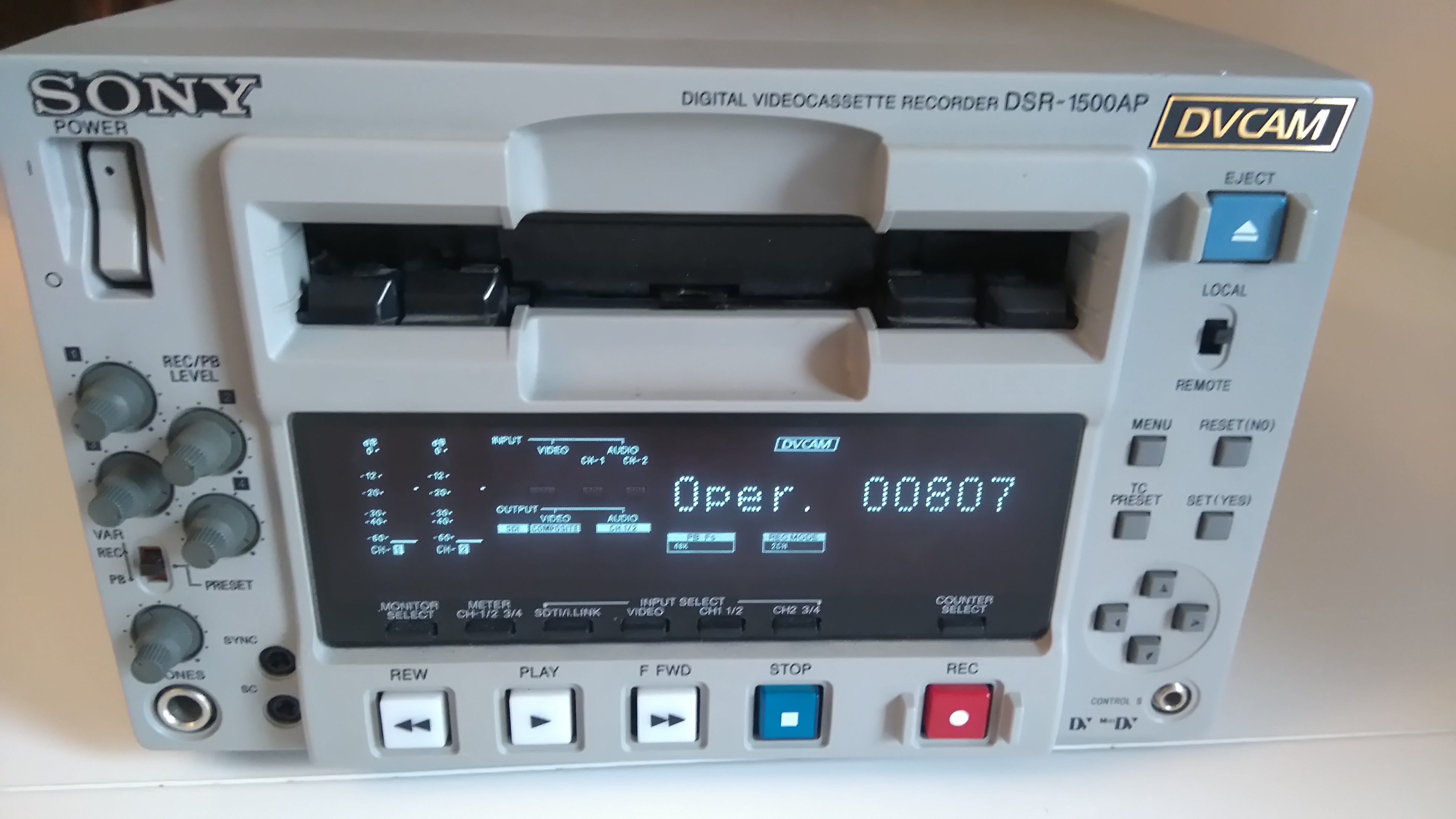 DVCAM DSR 1500P - Sony DVCAM DSR 1500P - Audiofanzine