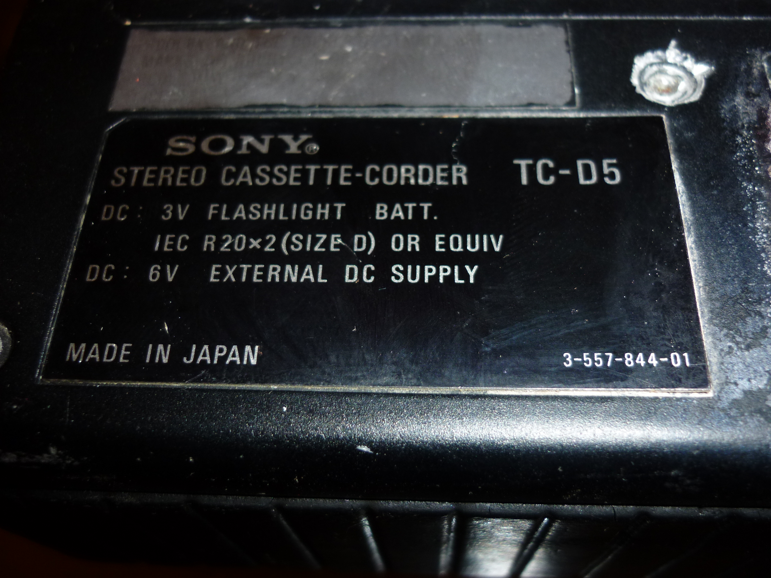 TC-D5 - Sony TC-D5 - Audiofanzine