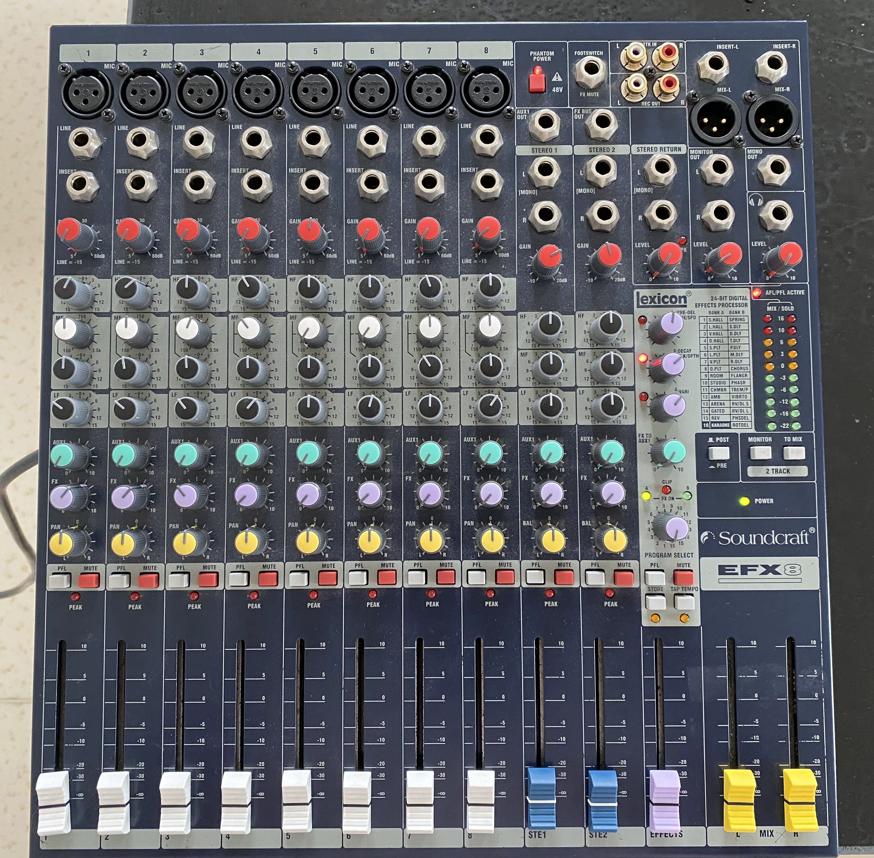 EFX8 - Soundcraft EFX8 - Audiofanzine