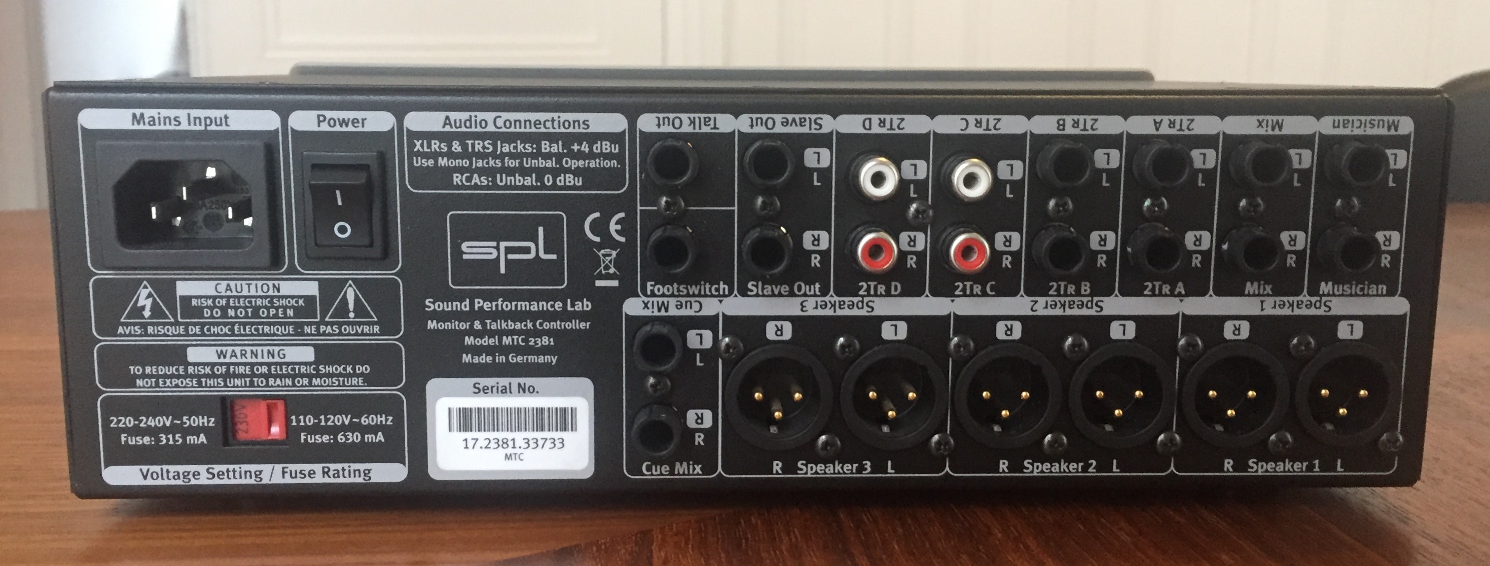 MTC 2381 - SPL MTC 2381 - Audiofanzine