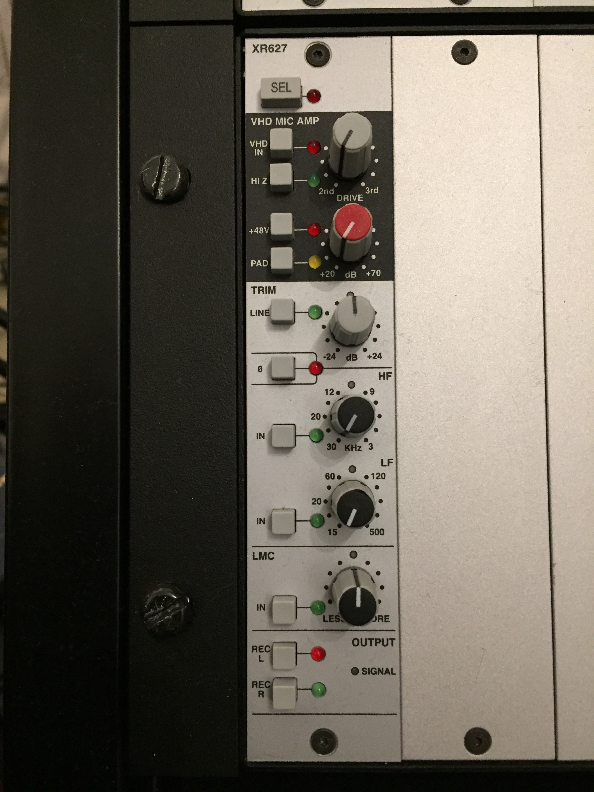 XLogic X-Rack XR627 VHD Input Module SSL - Audiofanzine