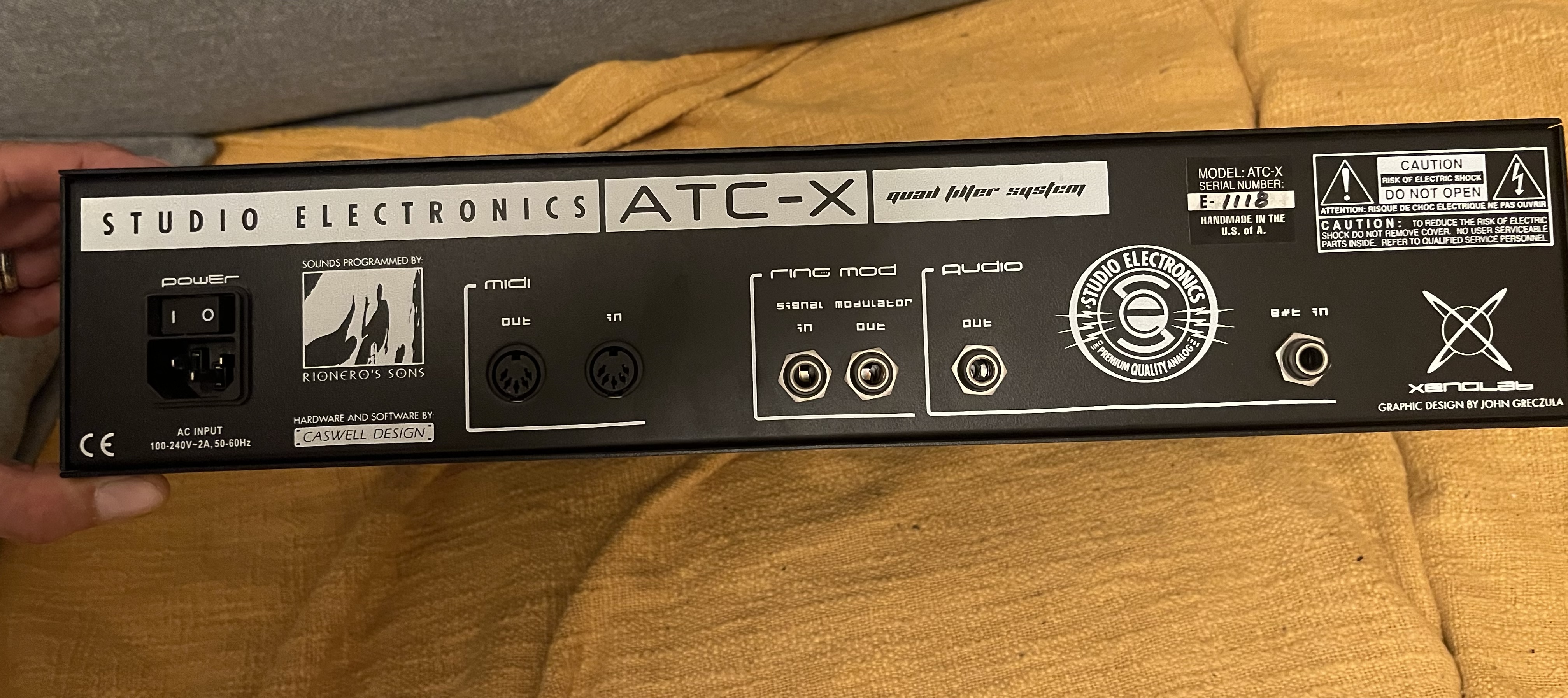 ATC-X - Studio Electronics ATC-X - Audiofanzine