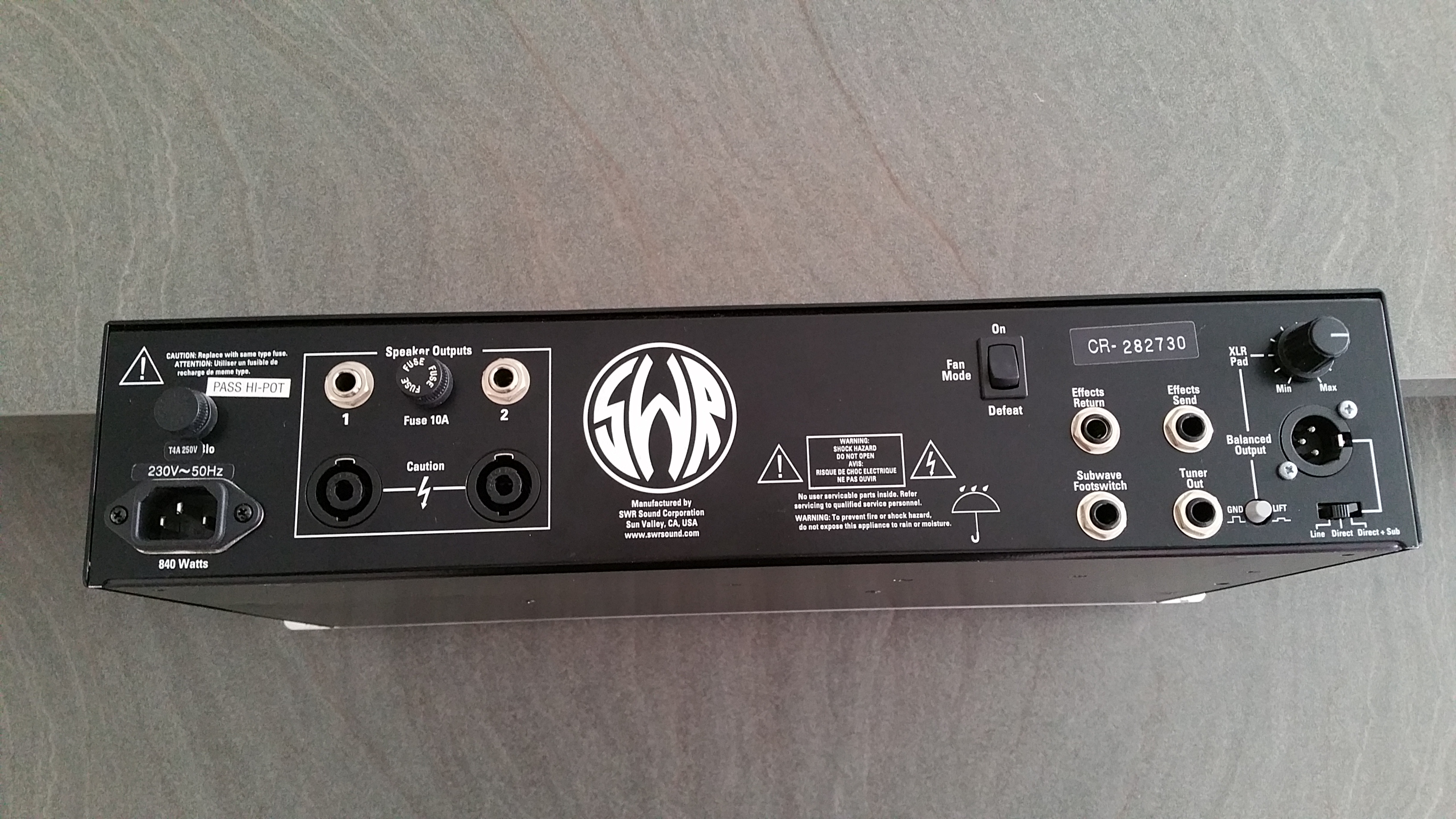 Photo SWR 350X : SWR 350X (740) (#1630541) - Audiofanzine