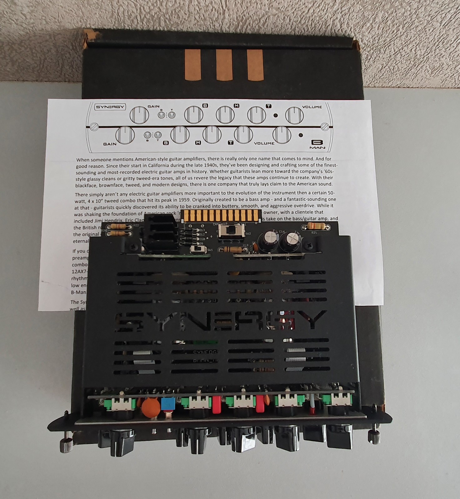 BMAN Pre-amp - Synergy Amps BMAN Pre-amp - Audiofanzine