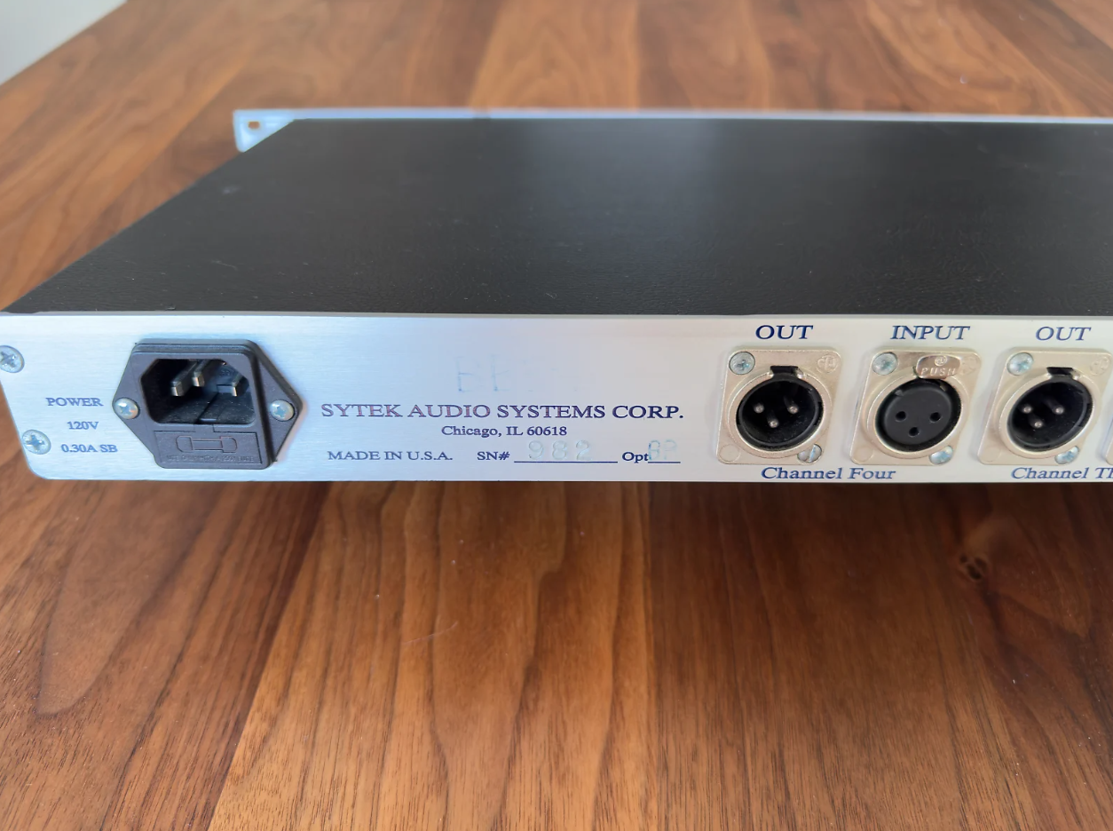 MPX-4A - Sytek Audio Systems MPX-4A - Audiofanzine