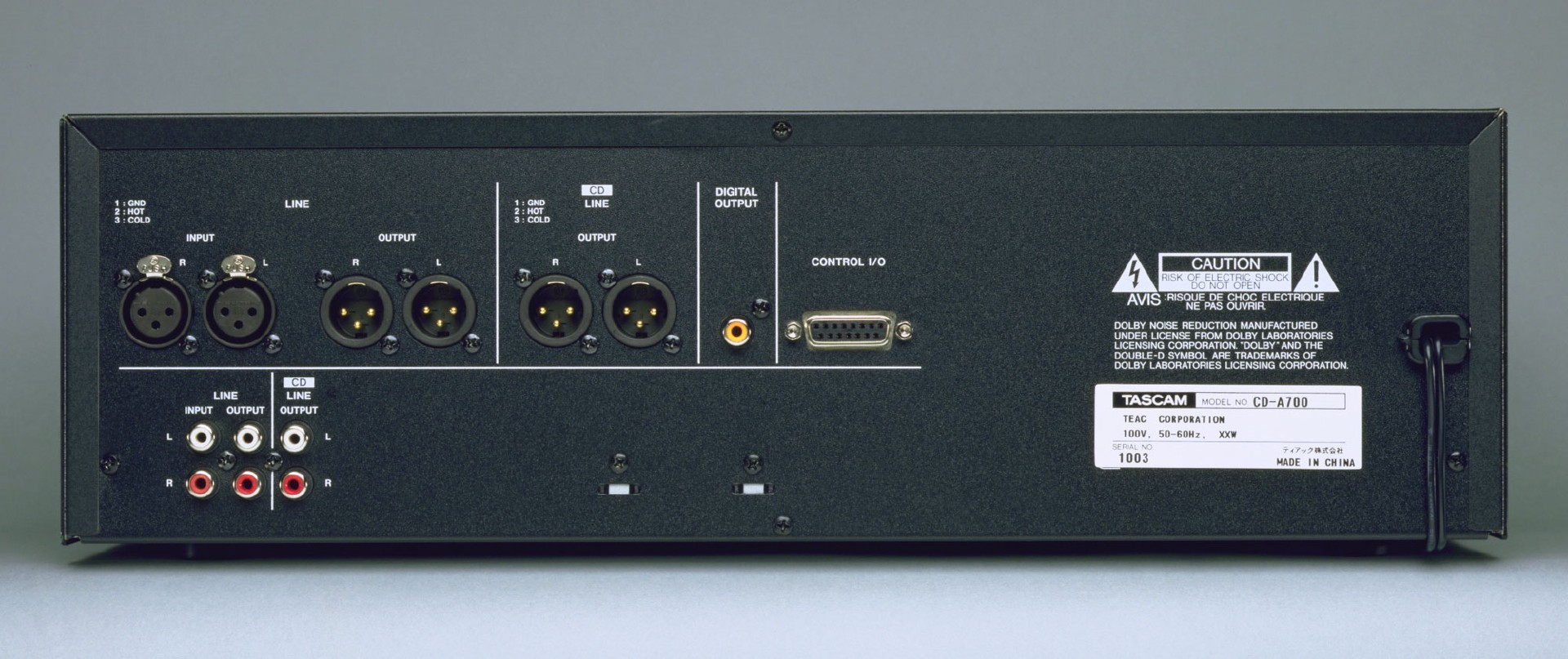 CD-A700 - Tascam CD-A700 - Audiofanzine