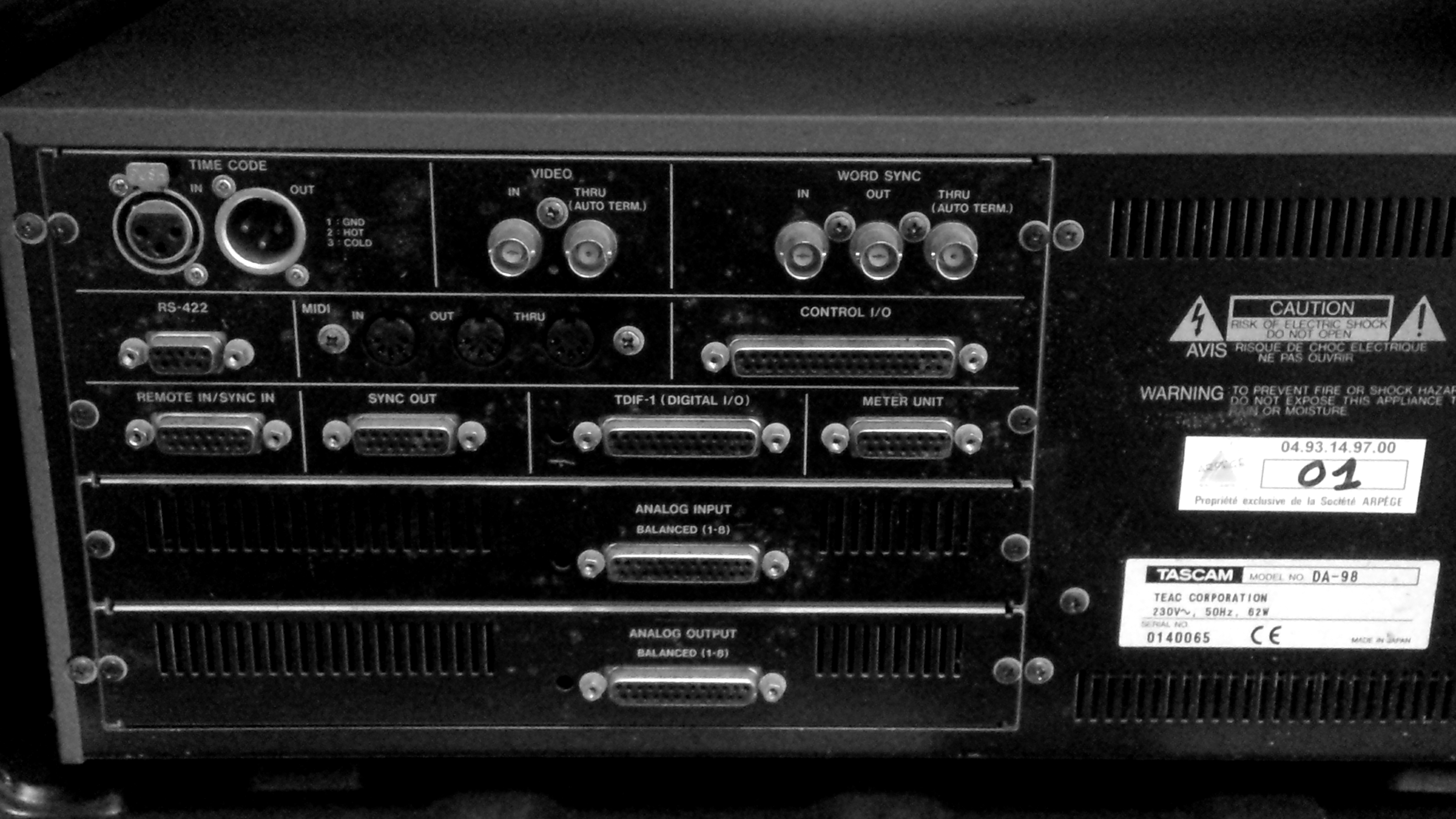 DA-98 - Tascam DA-98 - Audiofanzine