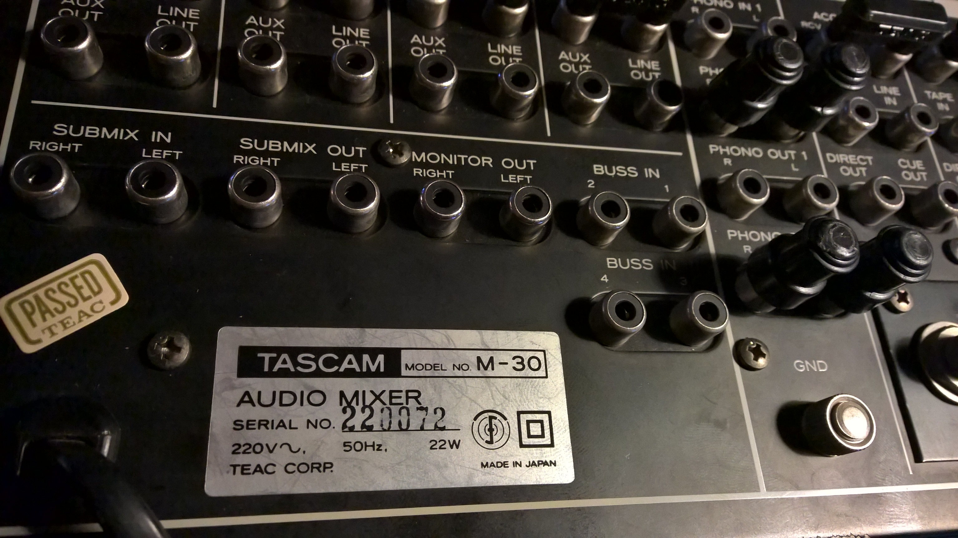 M-30 - Tascam M-30 - Audiofanzine