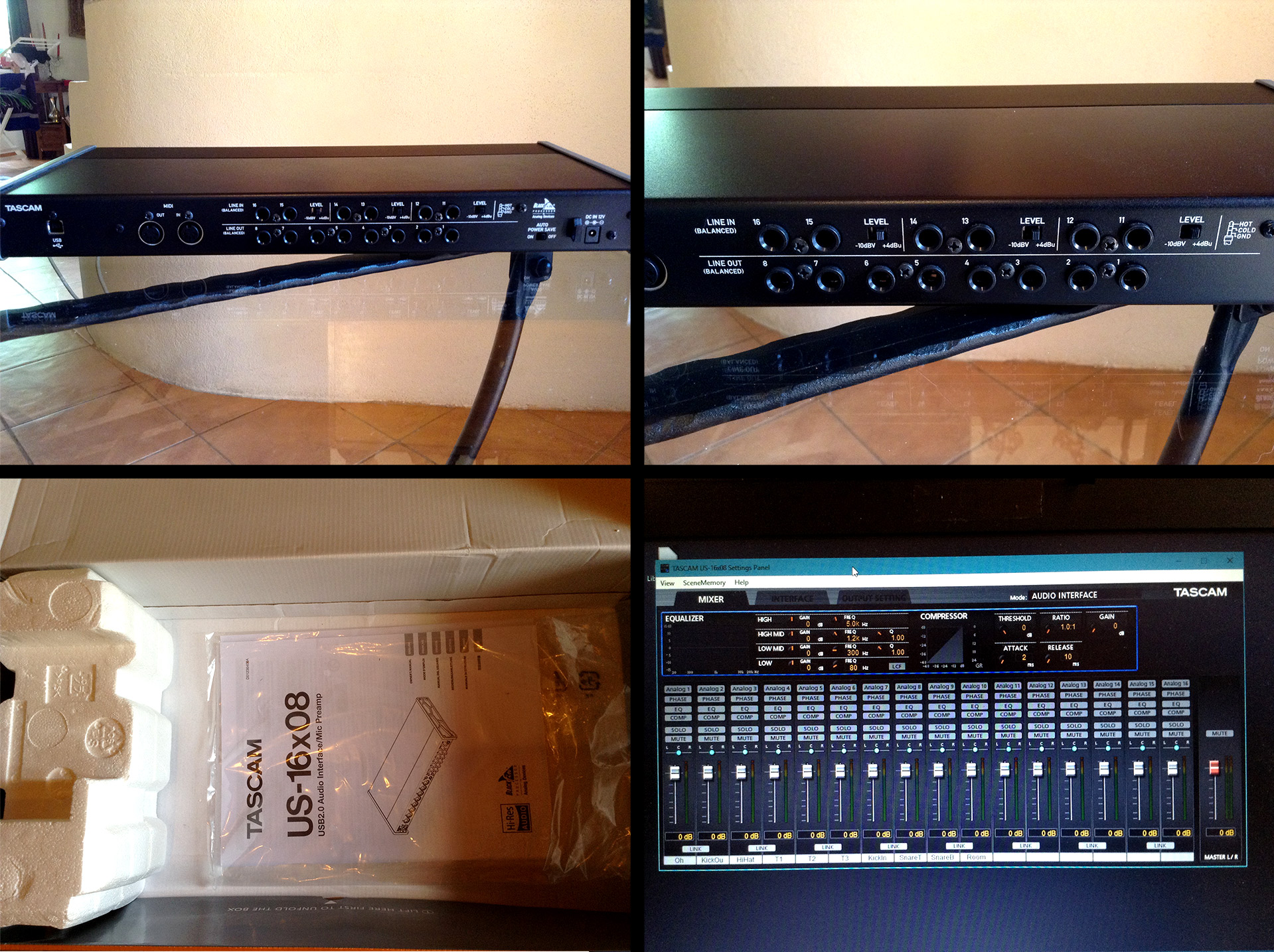 US-16X08 - Tascam US-16X08 - Audiofanzine