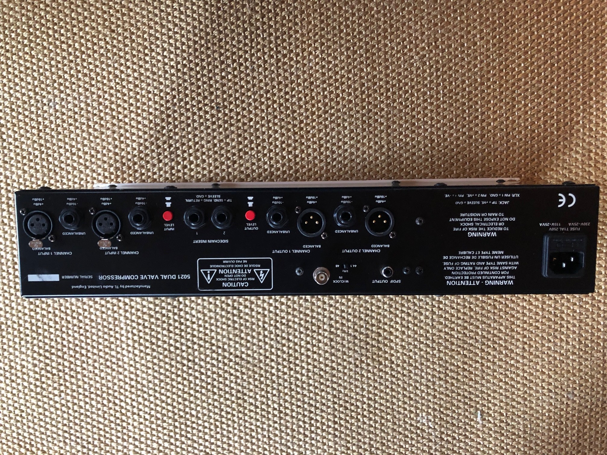 5021 2-Channel Tube Compressor TL Audio - Audiofanzine