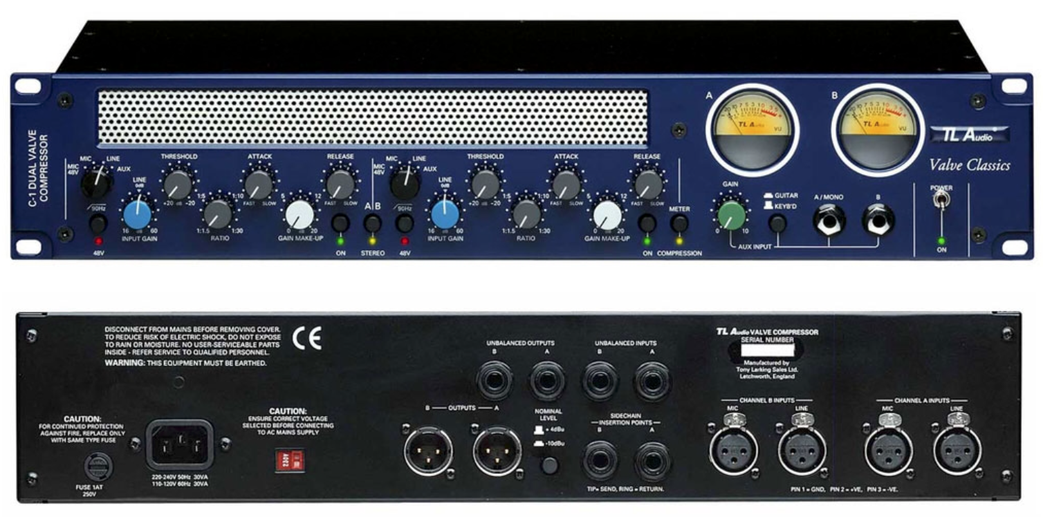 C-1 2-Channel Tube Compressor TL Audio - Audiofanzine