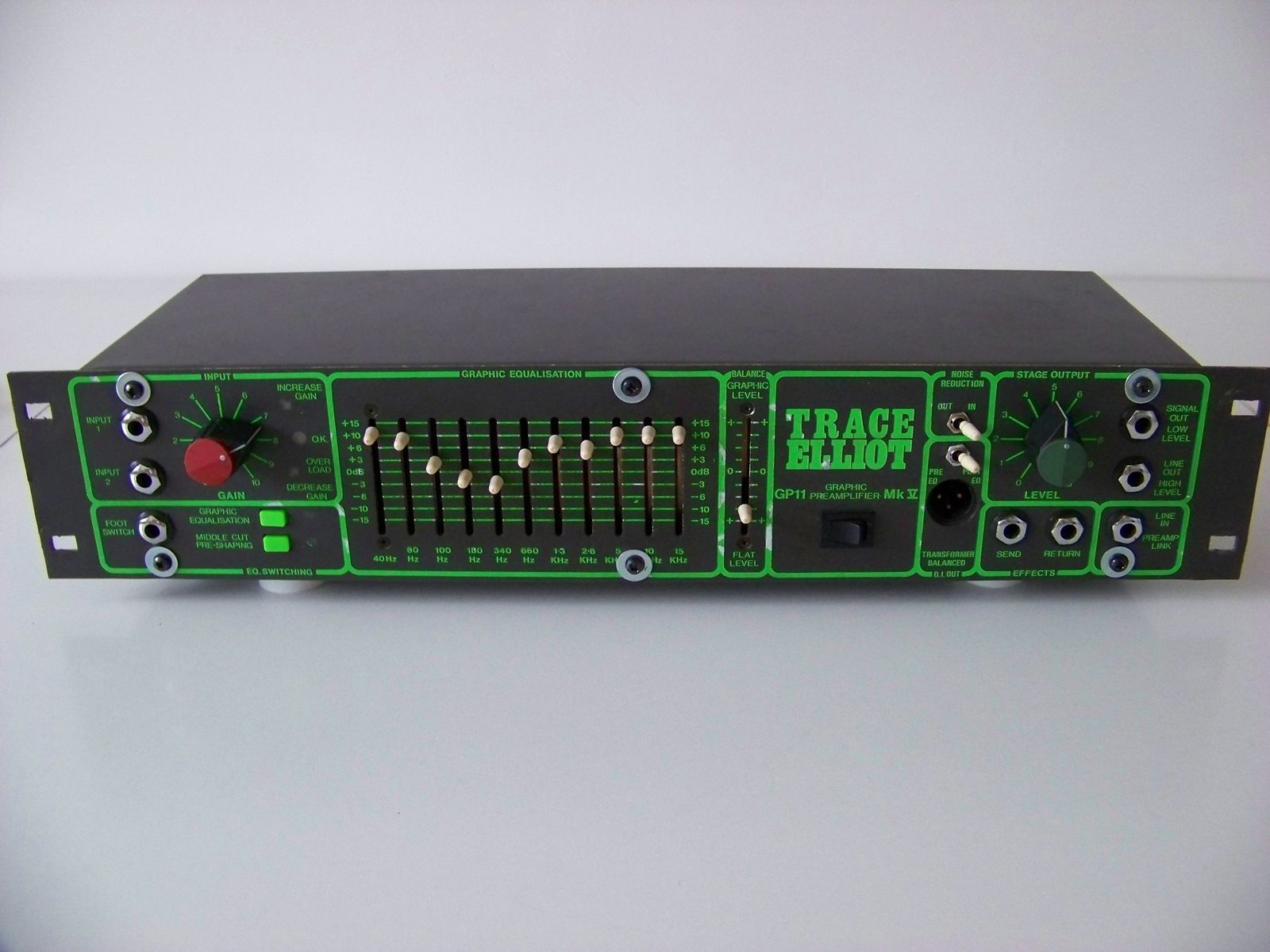 Trace Elliot GP11 GRAPHIC PREAMPLIFIER Mk V image (#218397) - Audiofanzine