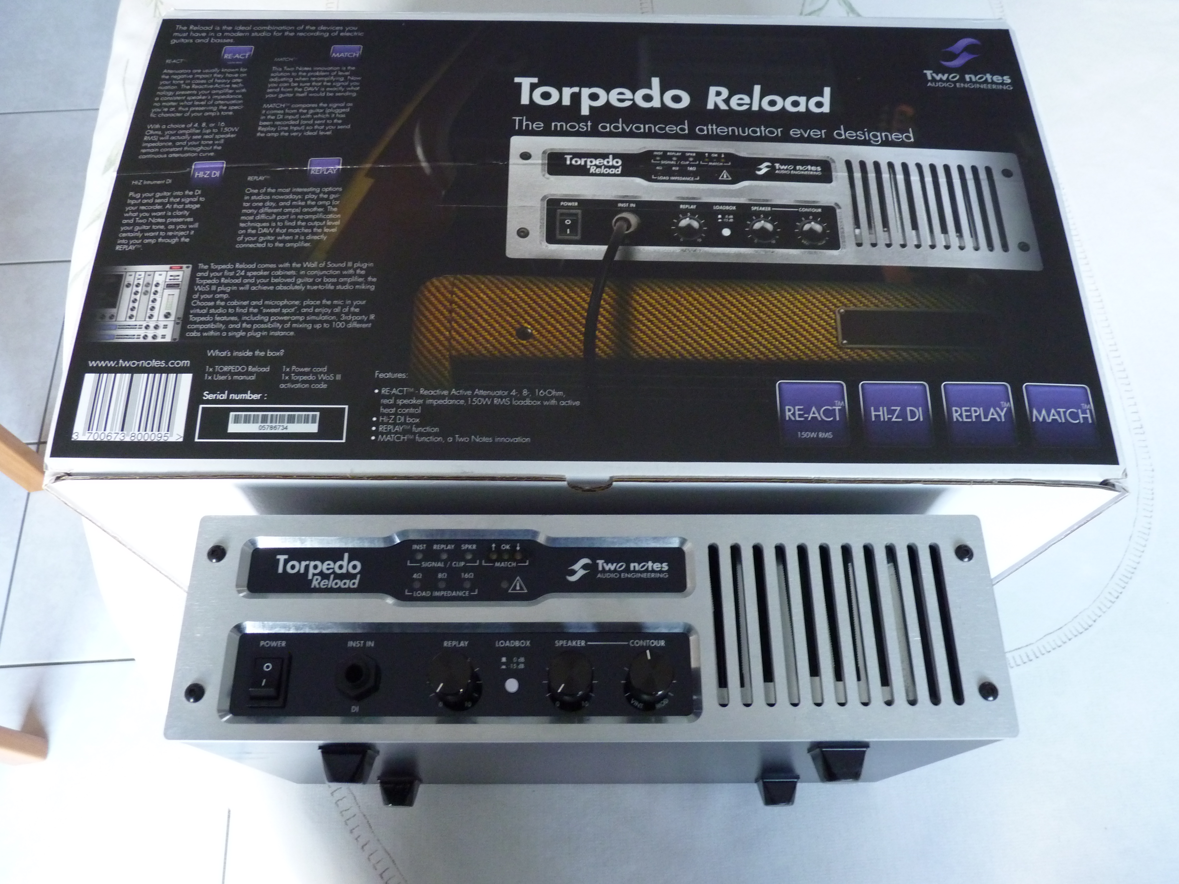 Torpedo Reload - Two Notes Audio Engineering Torpedo Reload - Audiofanzine