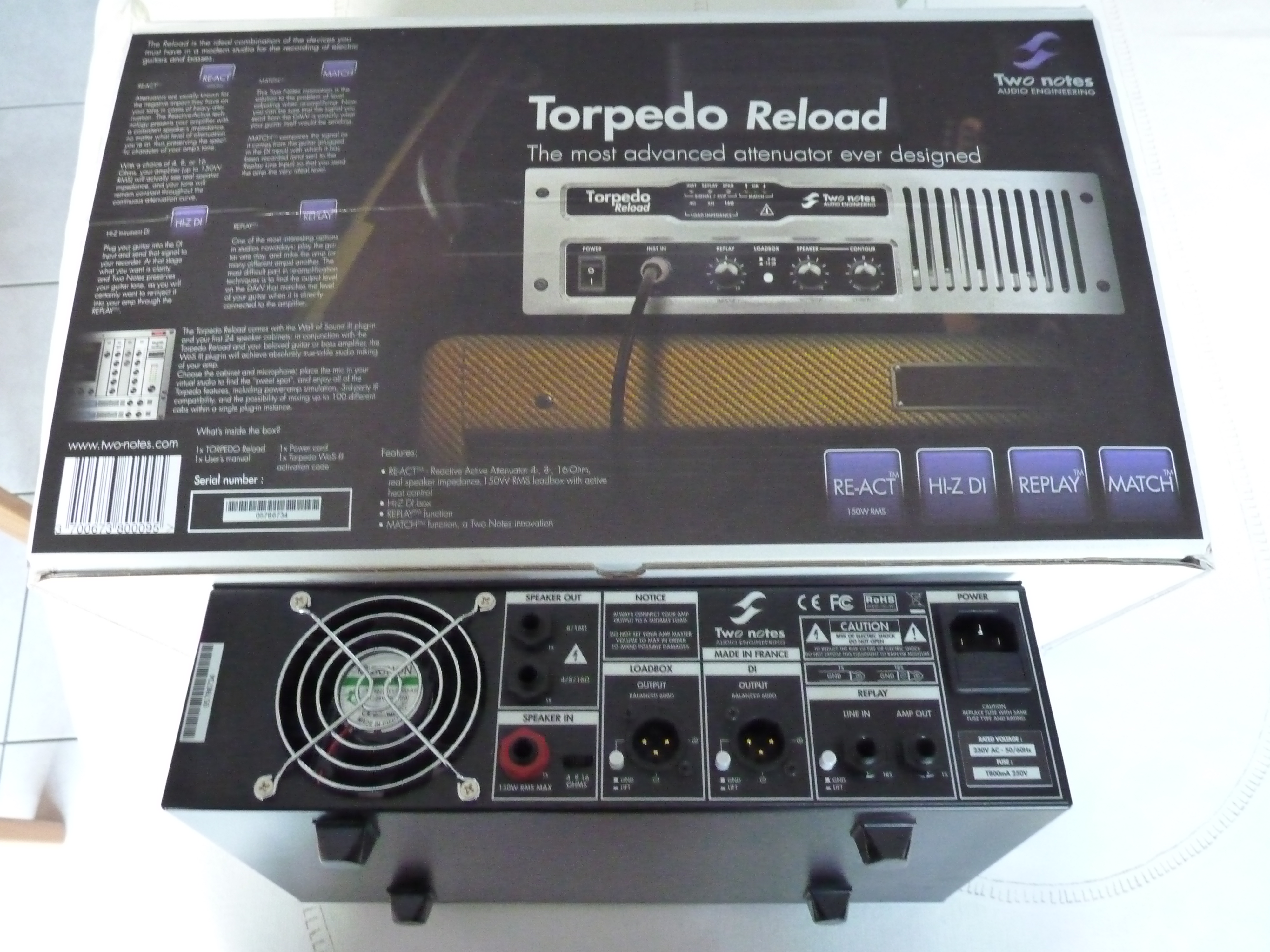 Torpedo Reload - Two Notes Audio Engineering Torpedo Reload - Audiofanzine