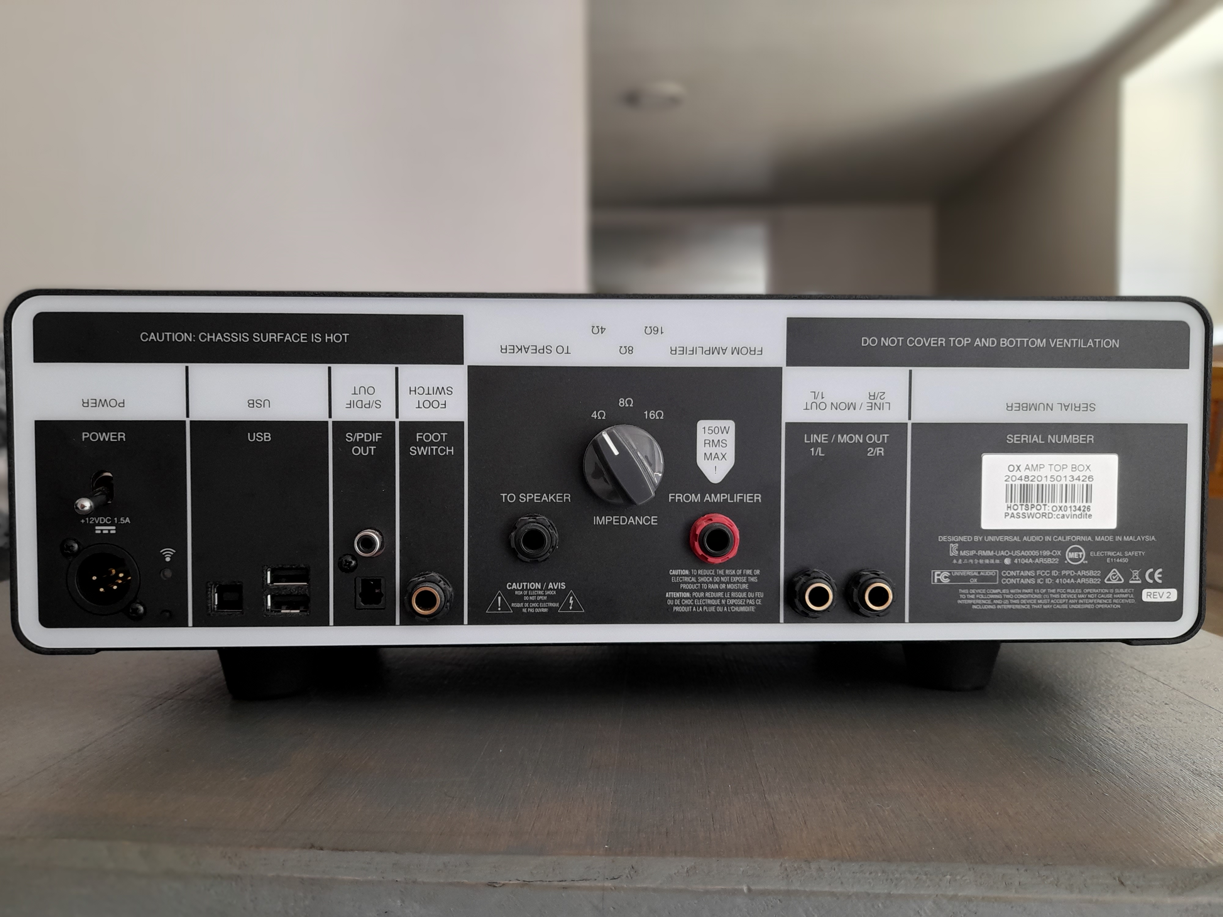 OX - Universal Audio OX - Audiofanzine