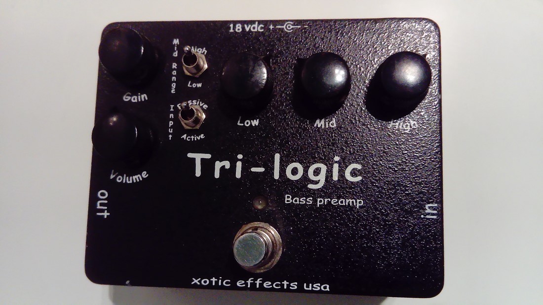Tri-logic bass Preamp - Xotic Effects Tri-logic bass Preamp - Audiofanzine