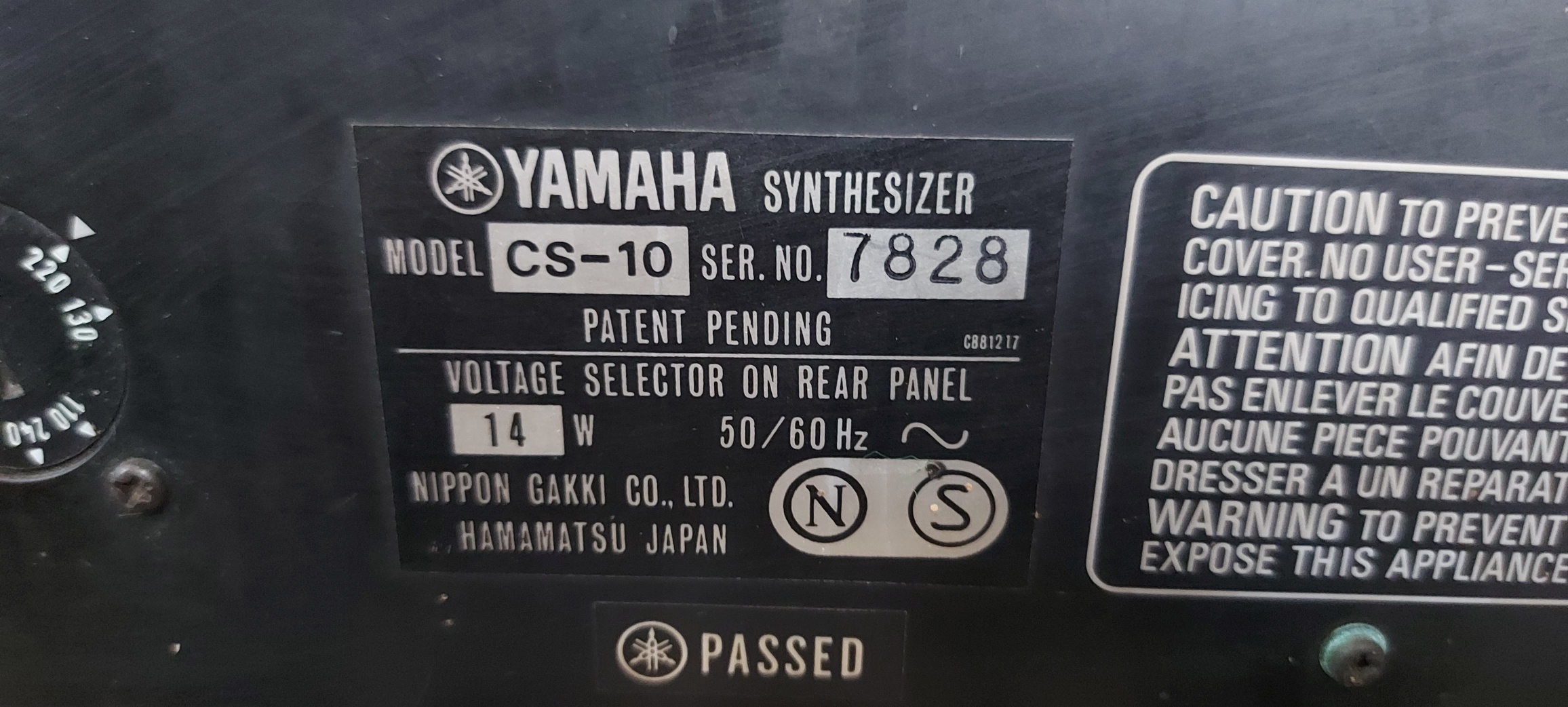 CS10 - Yamaha CS10 - Audiofanzine