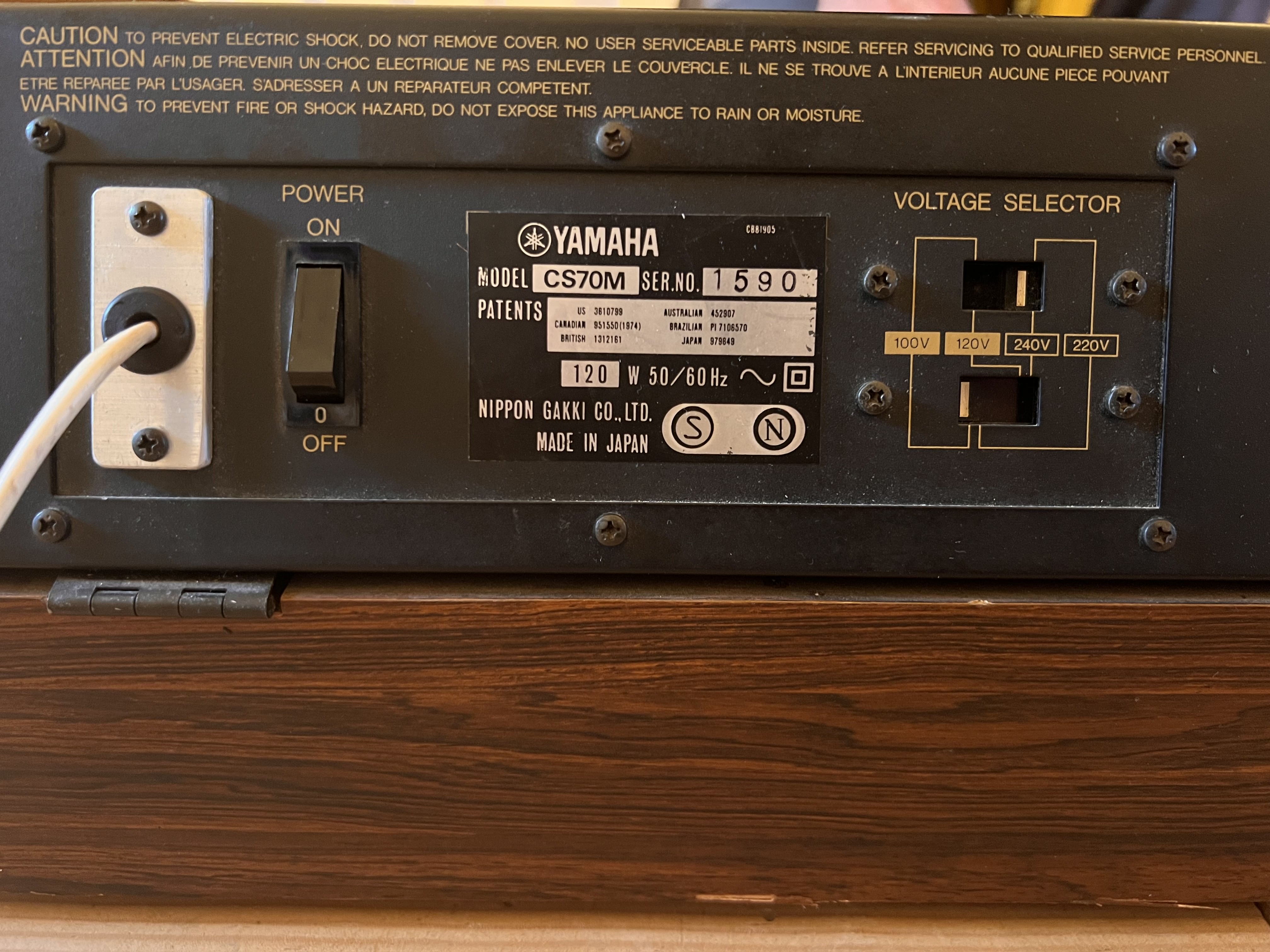 CS70M - Yamaha CS70M - Audiofanzine