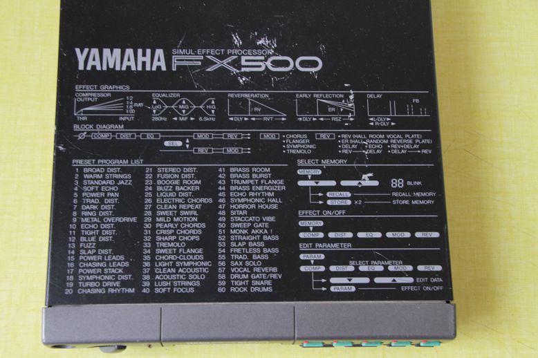 FX500 - Yamaha FX500 - Audiofanzine