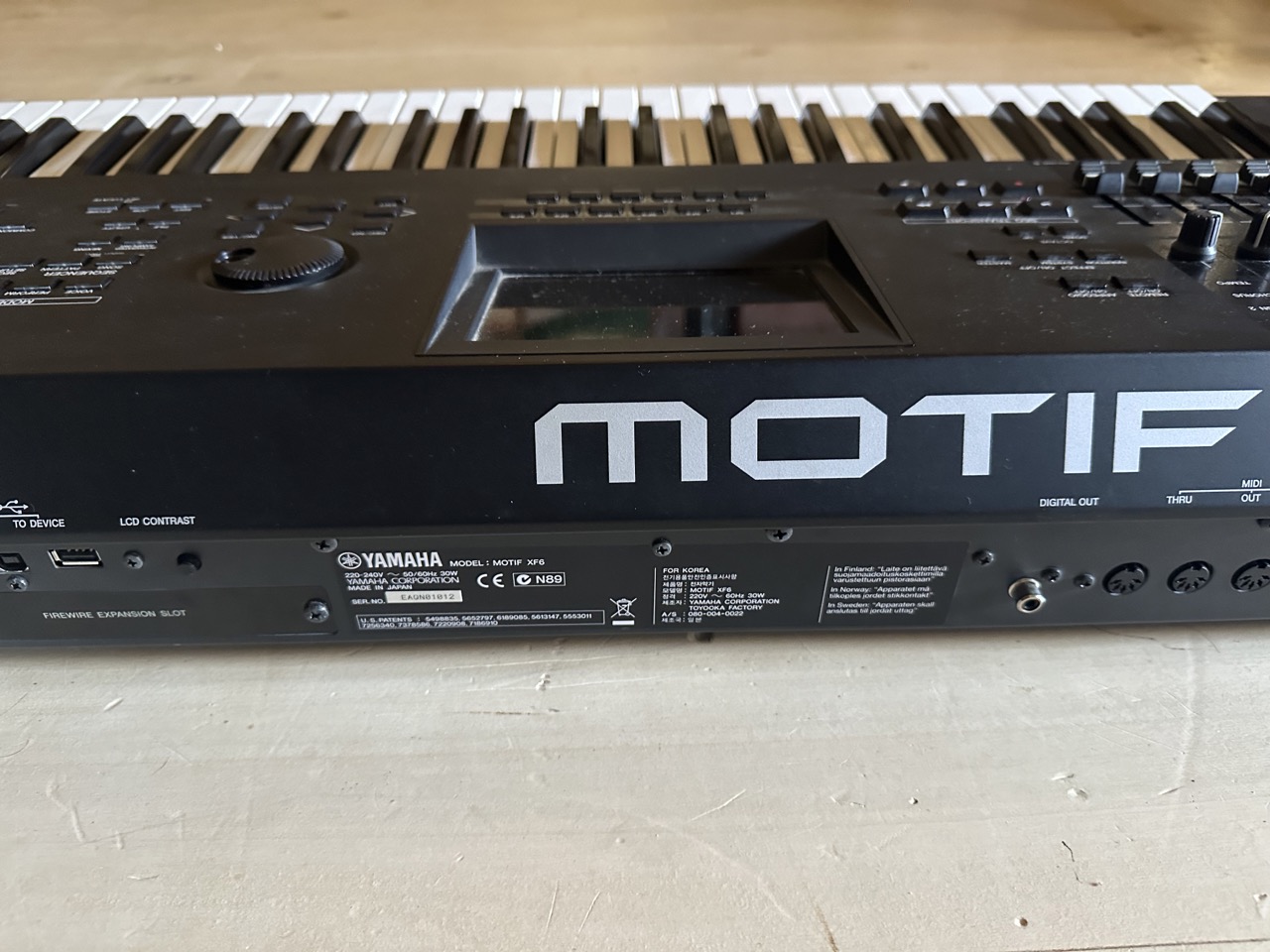 MOTIF XF6 - Yamaha MOTIF XF6 - Audiofanzine