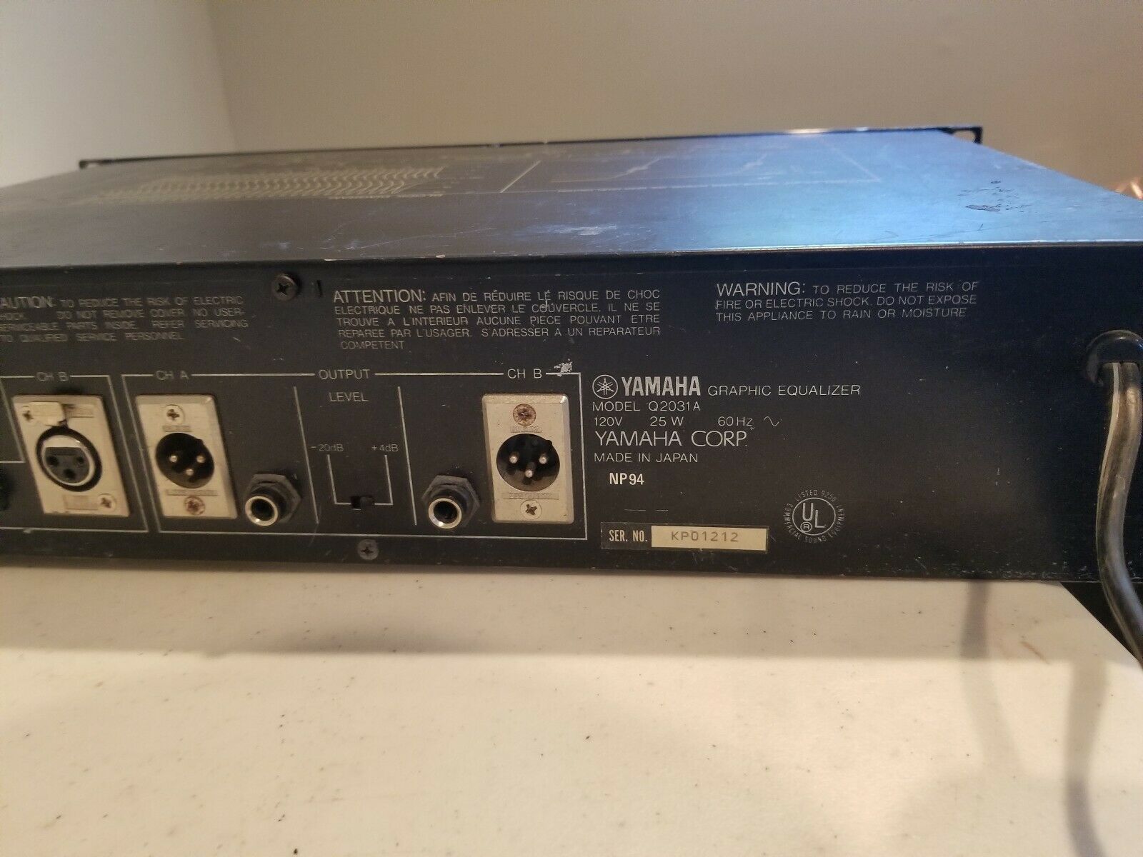 Q2031A - Yamaha Q2031A - Audiofanzine