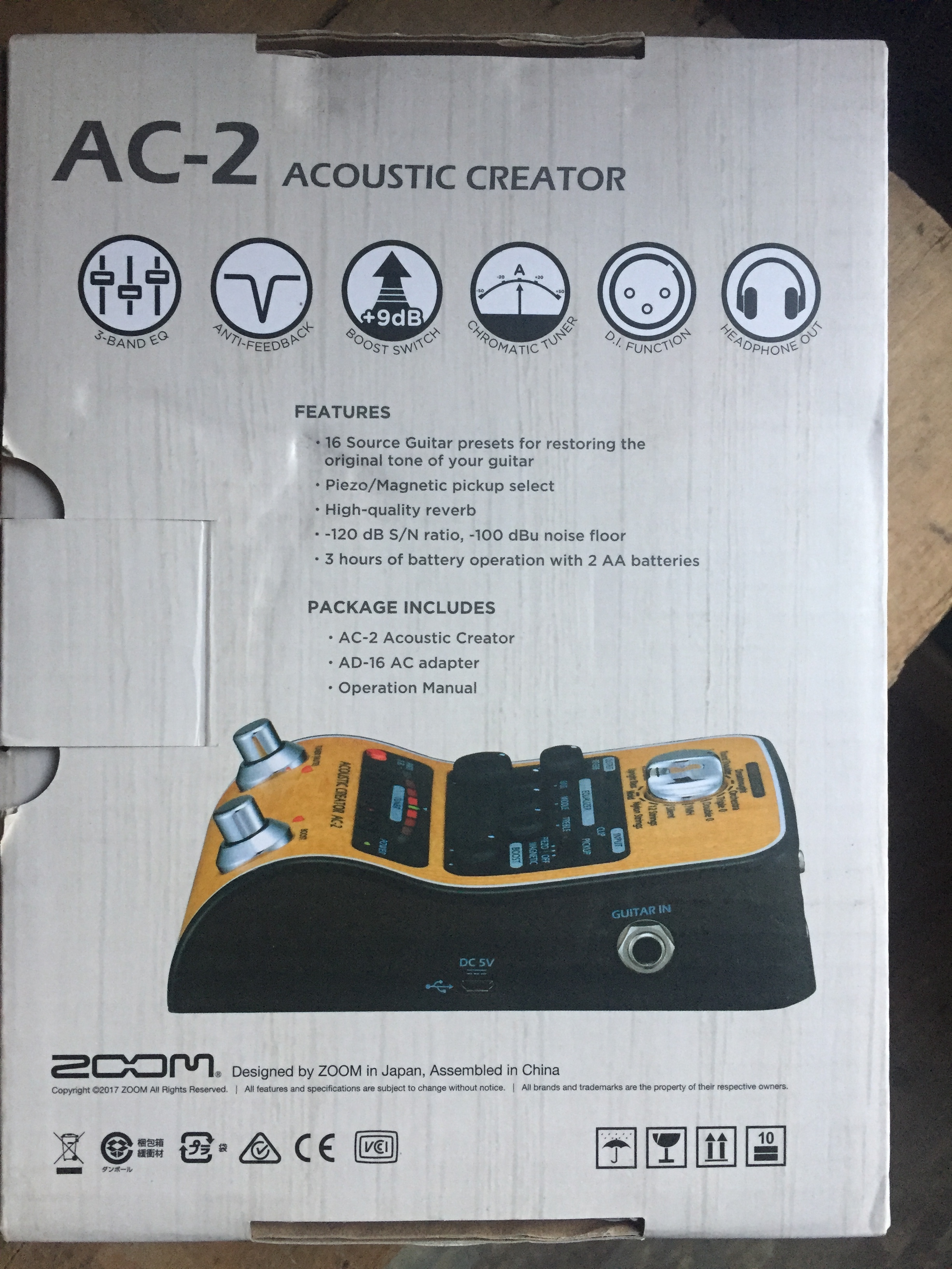 AC-2 Acoustic Creator - Zoom AC-2 Acoustic Creator - Audiofanzine