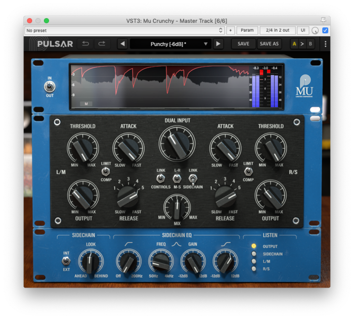 Test Pulsar Audio Mu compresseur logiciel Vari-Mu - Audiofanzine